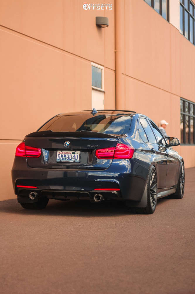 2018 BMW 340i XDrive with 19x8.5 32 305 Forged FT107 and 245/40R19 ...