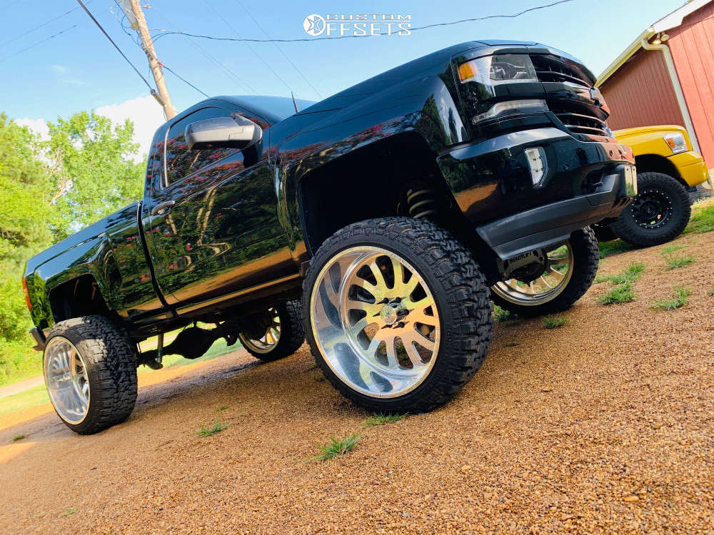 2018 Chevrolet Silverado 1500 with 26x14 -76 American Force Blade SS ...