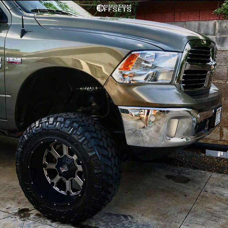 2014 Ram 1500 with 20x12 -44 XD Buck and 35/12.5R20 Nitto Trail ...