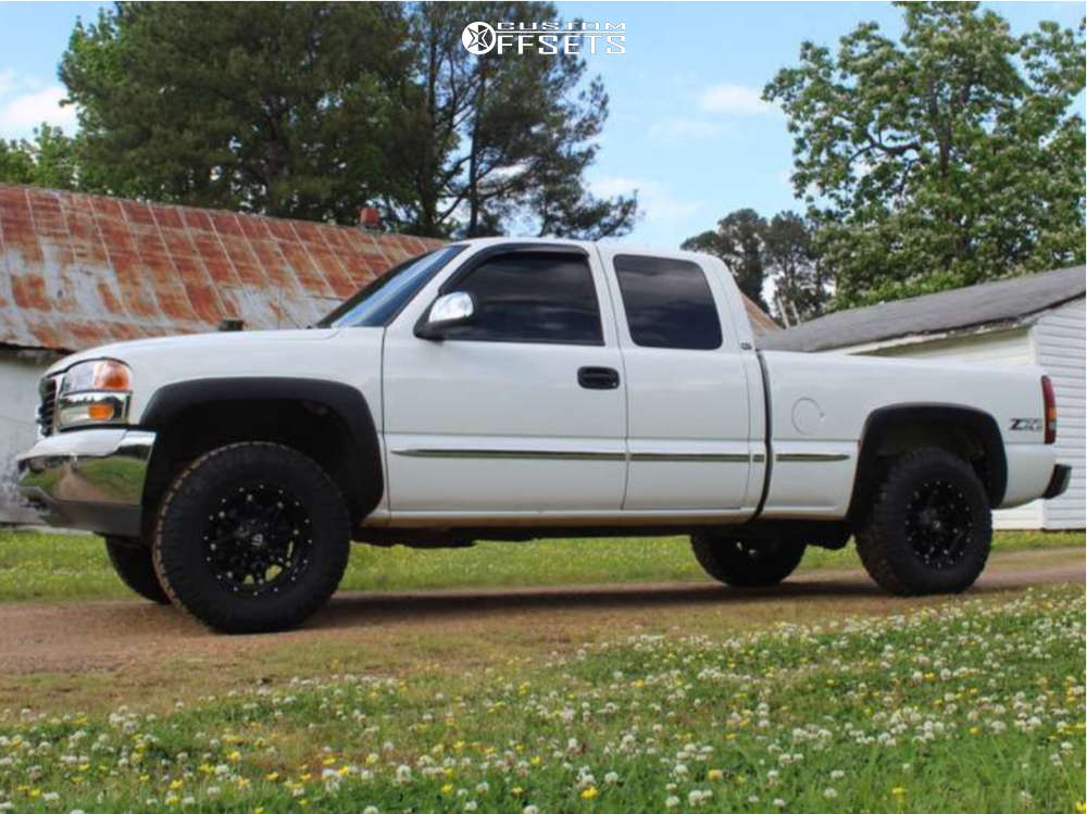 2001 GMC Sierra 1500 with 17x9 1 Fuel Hostage D531 and 285/70R17 Nitto ...