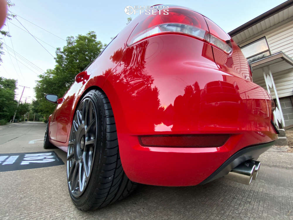 2013 Volkswagen Golf with 18x8.5 45 Rotiform Ozr and 225/45R18 Achilles ...