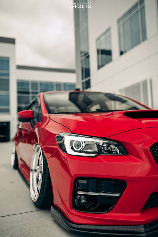 2017 Subaru WRX STI with 18x10 18 Work Meister S1 3p and 225/35R18 ...