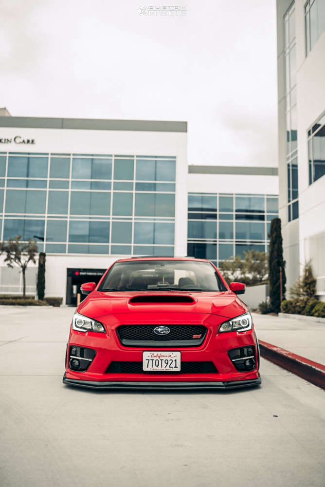 2017 Subaru WRX STI with 18x10 18 Work Meister S1 3p and 225/35R18 ...