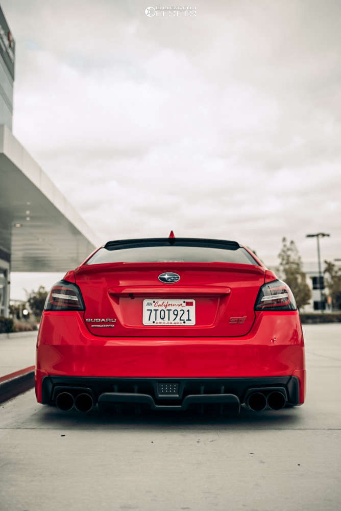 2017 Subaru WRX STI with 18x10 18 Work Meister S1 3p and 225/35R18 ...
