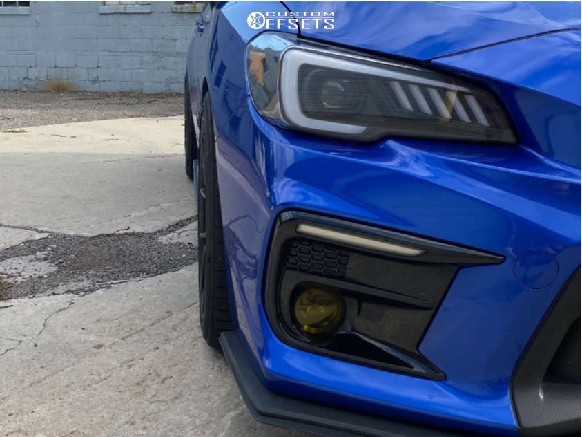 2018 Subaru WRX with 18x9.5 35 ESR Rf2 and 245/40R18 Michelin Pilot ...