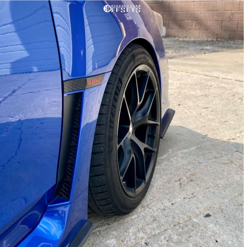 2018 Subaru WRX with 18x9.5 35 ESR Rf2 and 245/40R18 Michelin Pilot ...