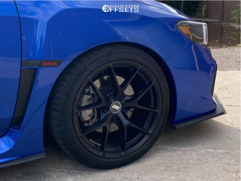 2018 Subaru WRX with 18x9.5 35 ESR Rf2 and 245/40R18 Michelin Pilot ...