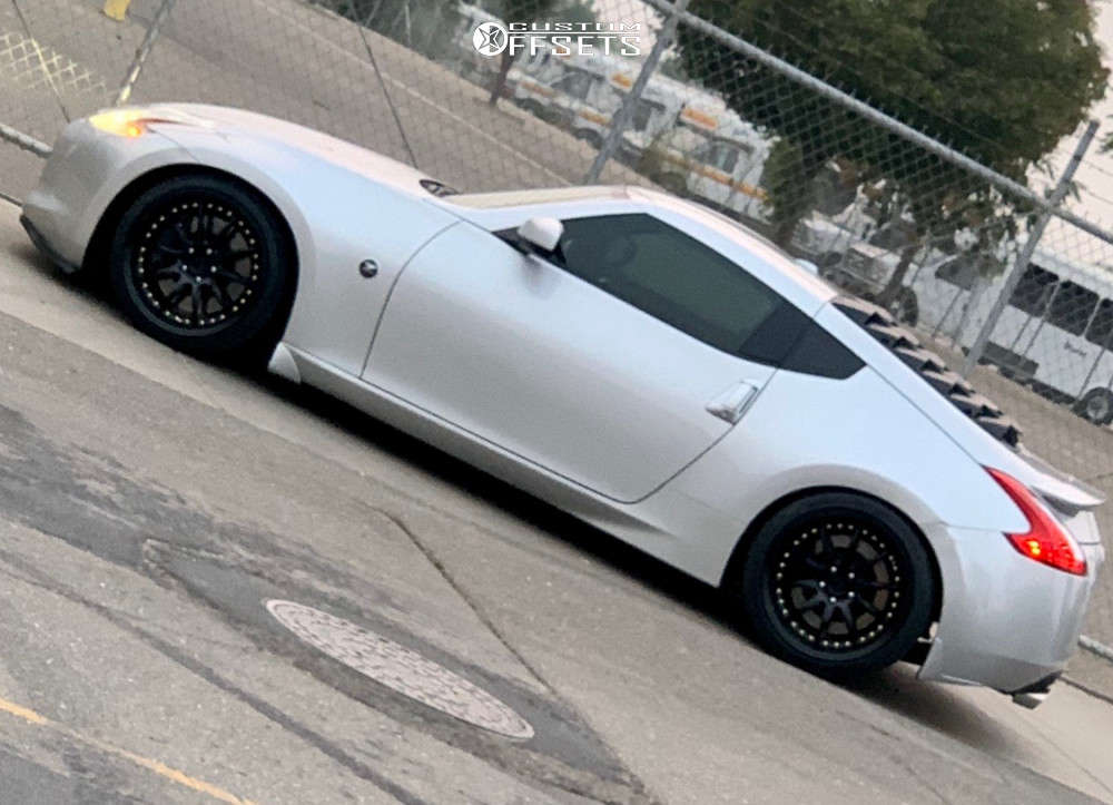 2009 Nissan 370Z with 19x9.5 15 Aodhan Ds07 and 235/35R19 Atlas Force ...