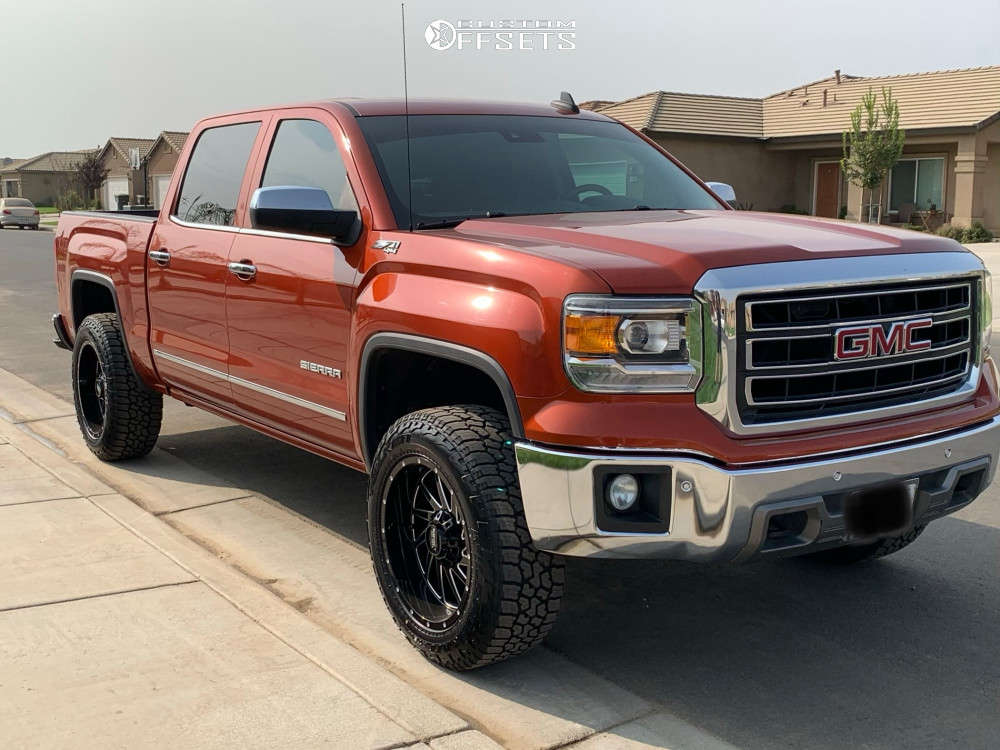 2015 GMC Sierra 1500 with 20x10 -24 Hardrock Crusher and 275/60R20 ...