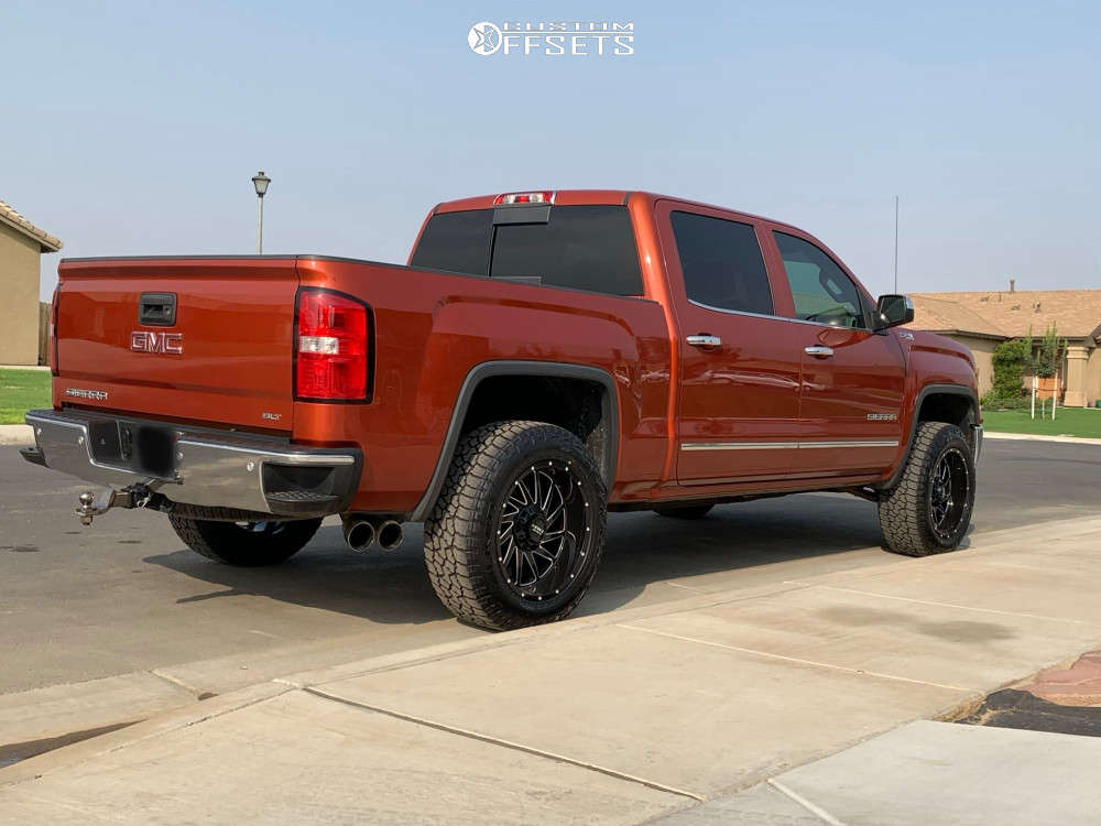 2015 GMC Sierra 1500 with 20x10 -24 Hardrock Crusher and 275/60R20 ...