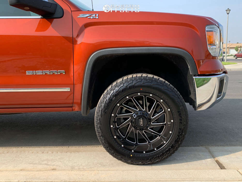 2015 GMC Sierra 1500 with 20x10 -24 Hardrock Crusher and 275/60R20 ...
