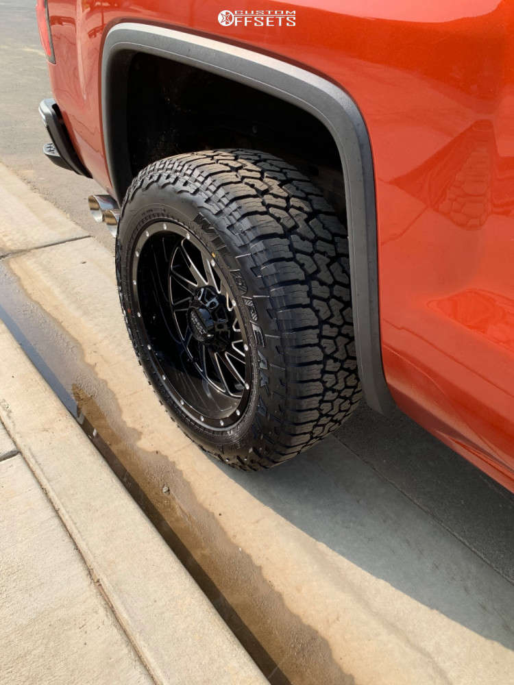 2015 GMC Sierra 1500 with 20x10 -24 Hardrock Crusher and 275/60R20 ...