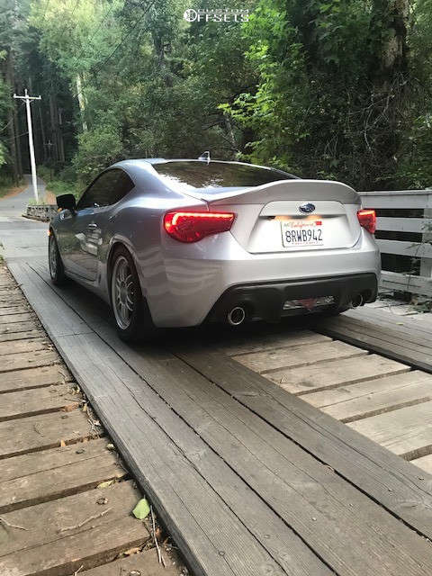 2020 Subaru BRZ with 17x8 35 Enkei Rpf1 and 235/45R17 Toyo Tires Proxes R1r and Lowering Springs ...