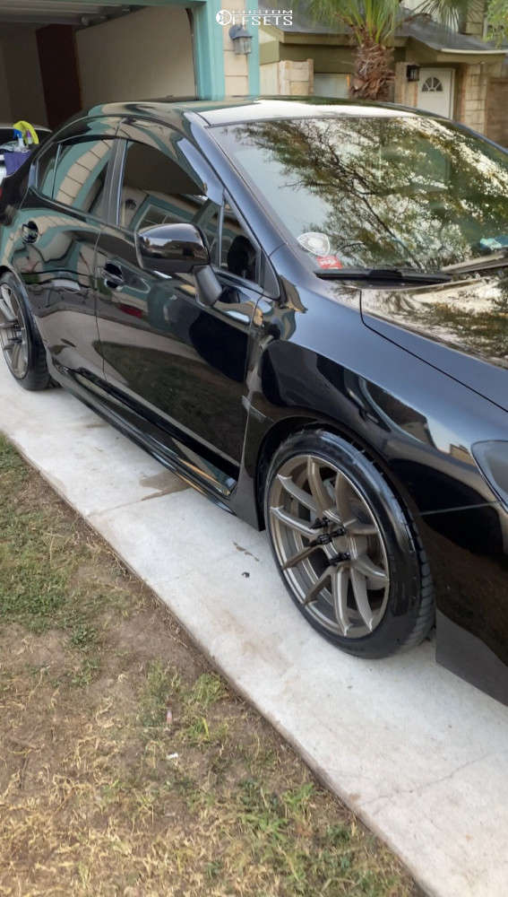 2018 Subaru WRX with 18x9.5 35 AVID1 SL02 and 245/40R18 Nitto Neo Gen ...