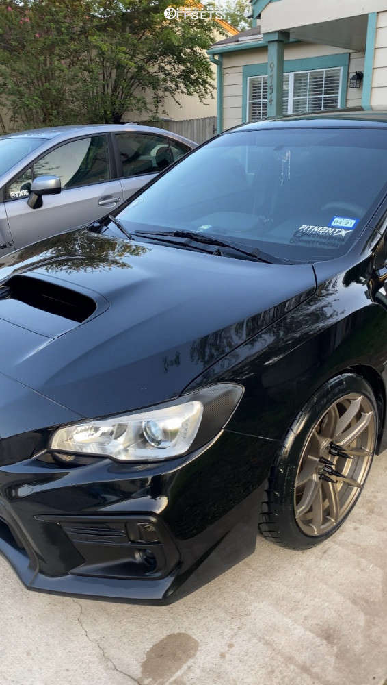 2018 Subaru WRX with 18x9.5 35 AVID1 SL02 and 245/40R18 Nitto Neo Gen ...