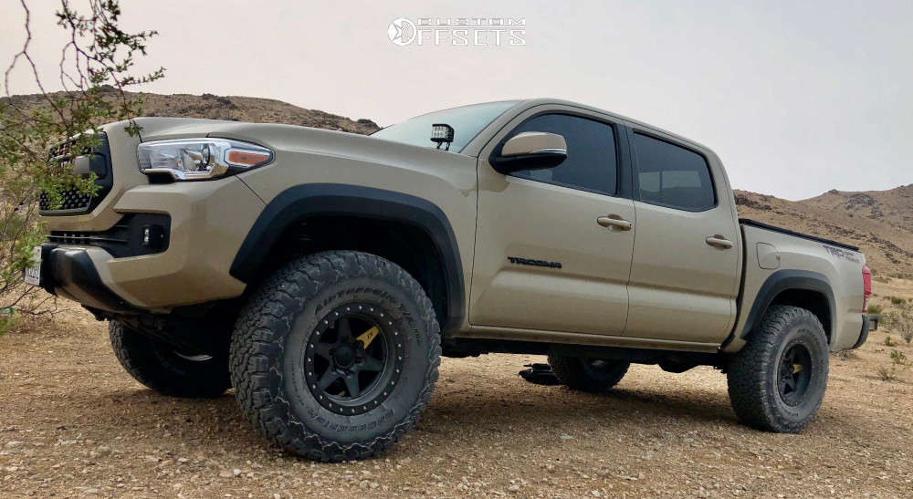 2017 Toyota Tacoma with 16x8 12 SCS BR6 and 295/75R16 BFGoodrich All ...