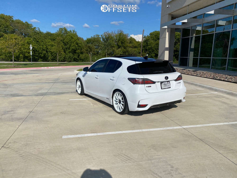 2017 Lexus CT200h with 18x8.5 38 Cosmis Racing R1 and 225/45R18 Nexen ...