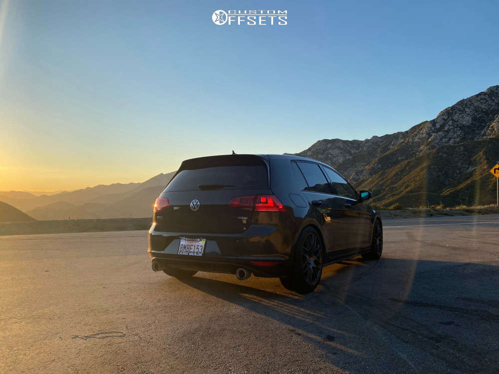 2016 Volkswagen GTI with 18x8.5 45 VMR V710 and 245/40R18 Continental ...