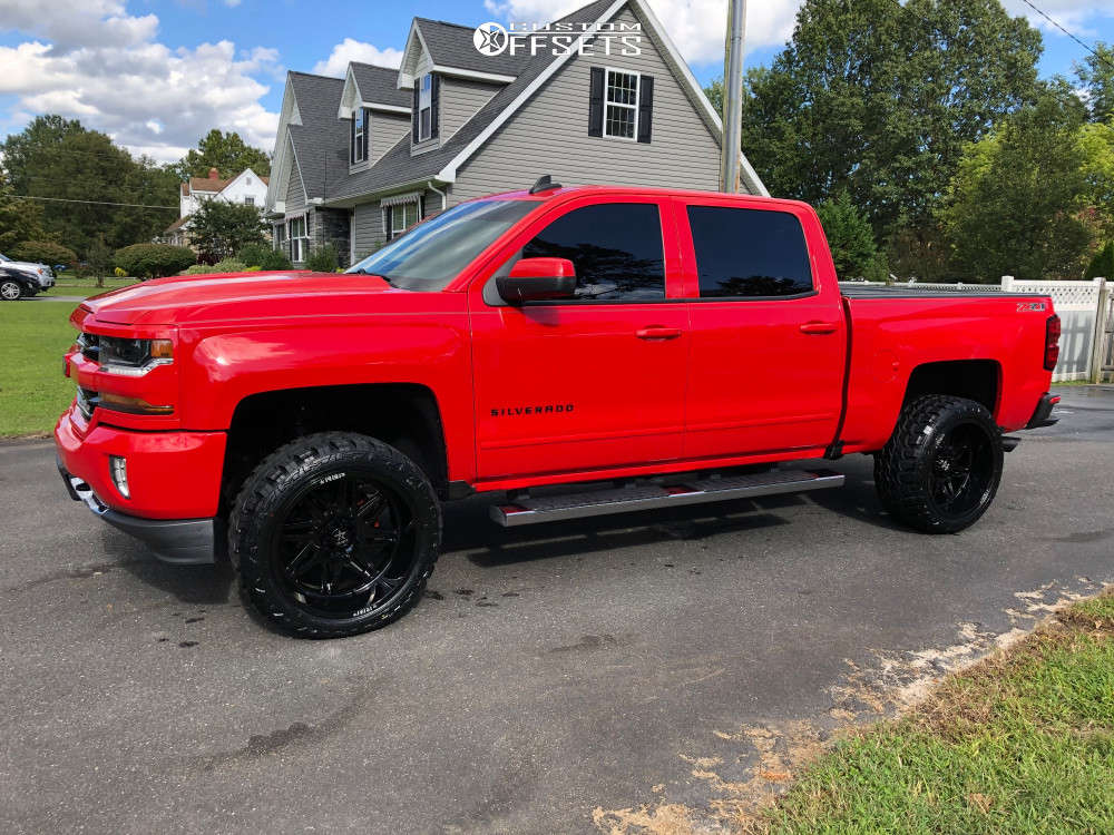 2016 Chevrolet Silverado 1500 with 22x12 -44 RBP 82r and 33/12.5R22 Red Dirt Road M/t and ...