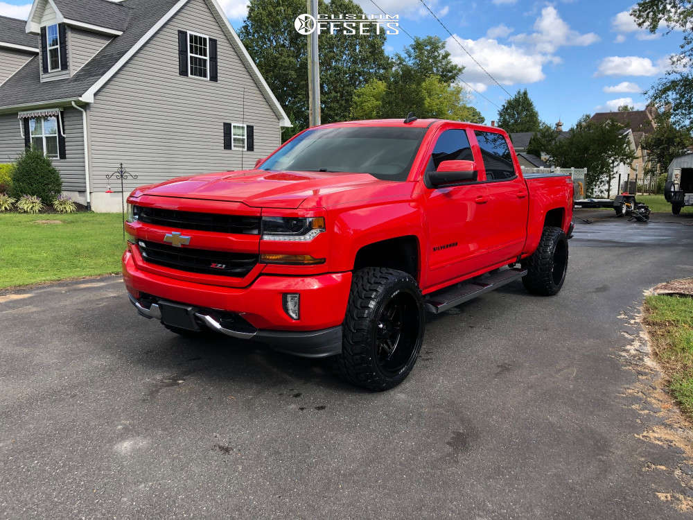 2016 Chevrolet Silverado 1500 with 22x12 -44 RBP 82r and 33/12.5R22 Red Dirt Road M/t and ...