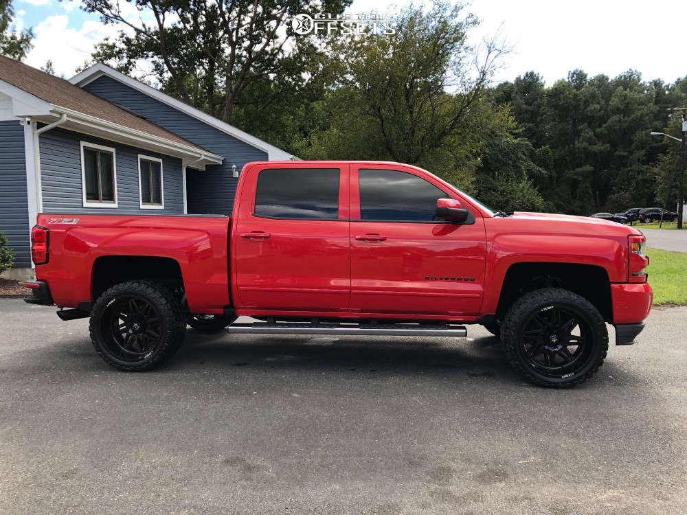 2016 Chevrolet Silverado 1500 with 22x12 -44 RBP 82r and 33/12.5R22 Red Dirt Road M/t and ...