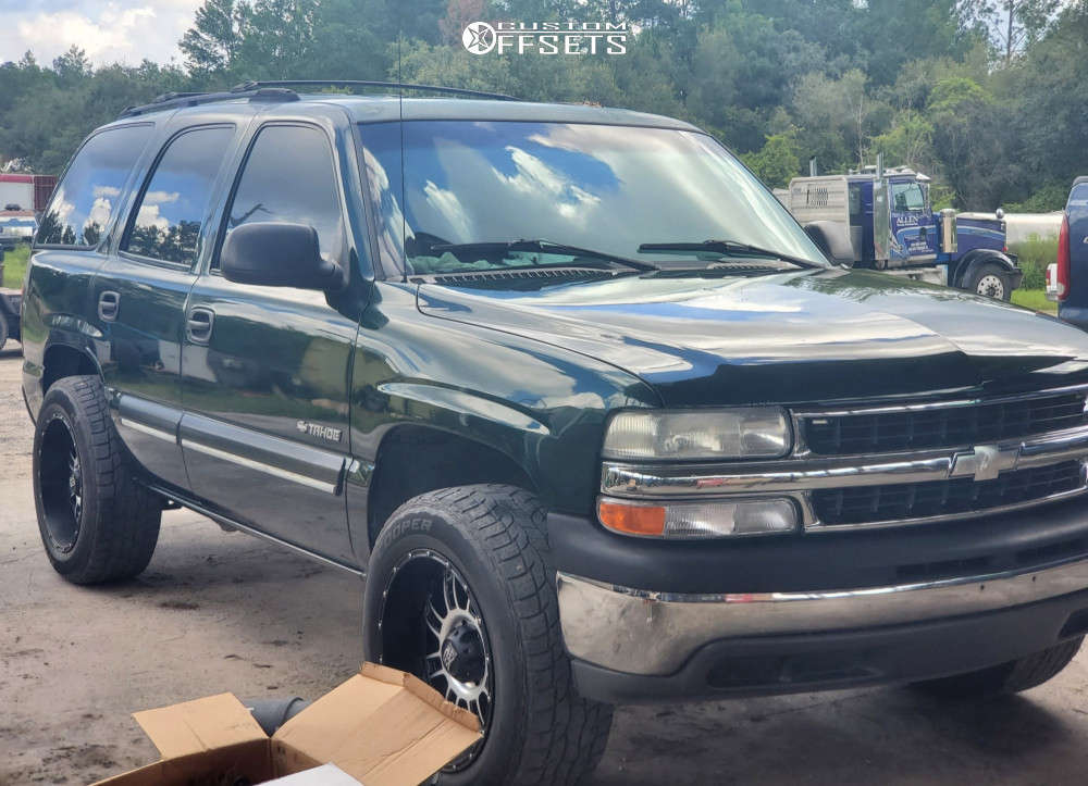 2001 Chevrolet Tahoe with 20x10 -24 XD Riot and 275/65R20 Cooper All ...