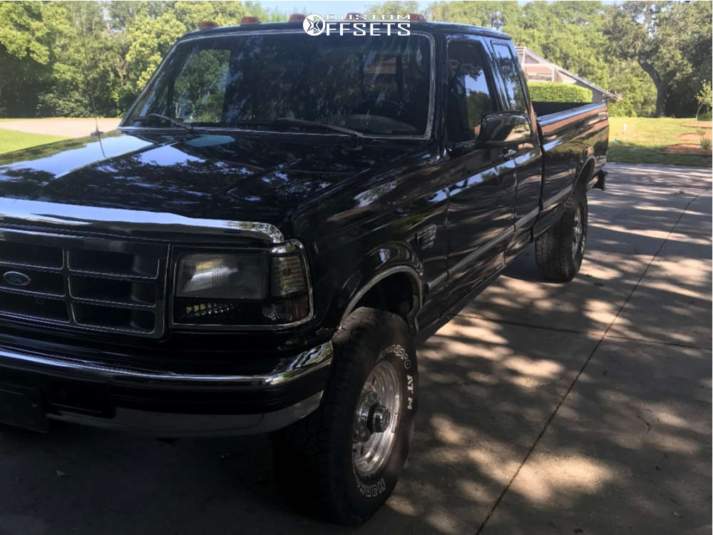 1997 Ford F-250 Super Duty with 16x10 -25 American Racing Outlaw and 33 ...
