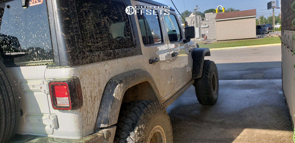 2020 Jeep Wrangler with 17x9 -38 KMC Km235 and 37/12.5R17 Maxxis Razr ...