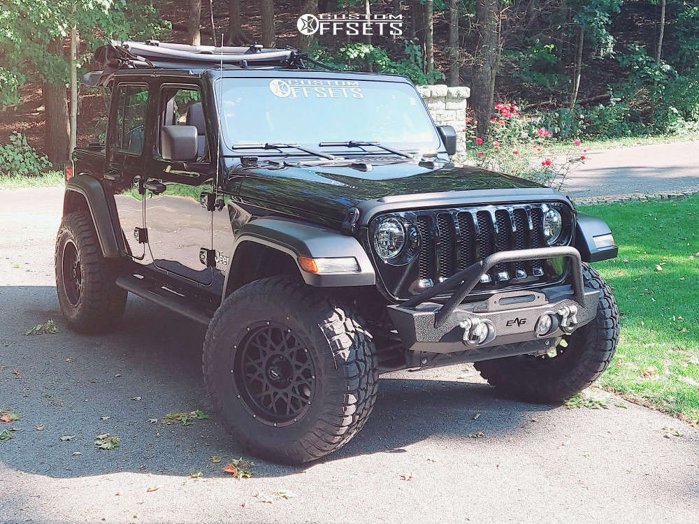 2019 Jeep Wrangler with 18x9 -12 Vision Rocker and 35/12.5R18 Federal ...
