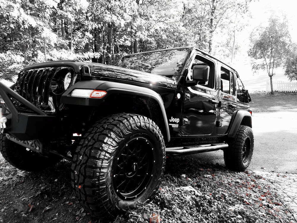 2019 Jeep Wrangler with 18x9 -12 Vision Rocker and 35/12.5R18 Federal ...