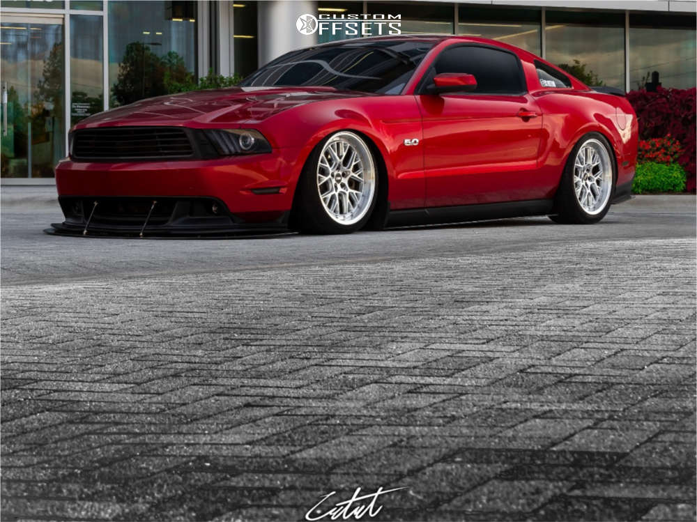 2012 Ford Mustang with 19x9.5 35 ESR Cs11 and 285/35R19 Ironman Imove ...