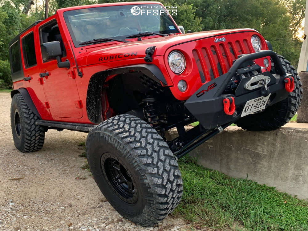 2017 Jeep Wrangler JK with 17x8.5 -38 Black Rhino Reno and 37/12.5R17 ...