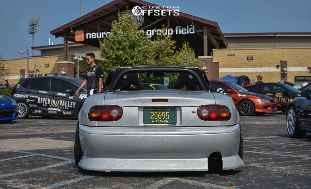 1996 Mazda Miata with 16x8 15 Klutch Sl2 and 195/40R16 Federal ...