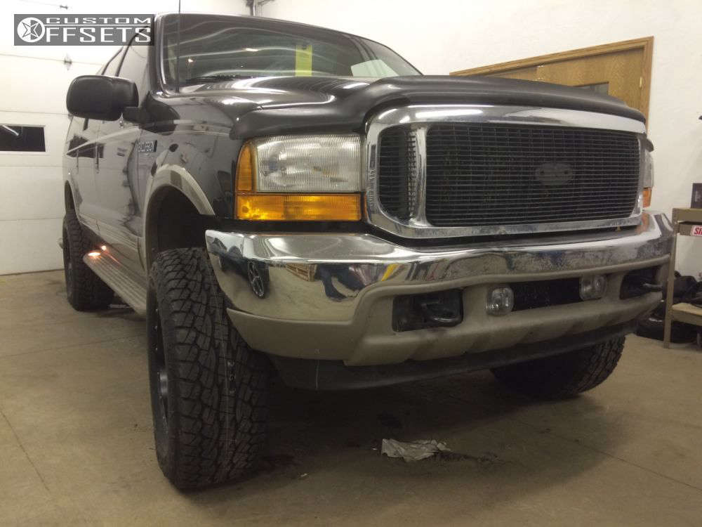 2001 Ford Excursion with 20x10 -24 Fuel Hostage and 325/65R20 Falken ...