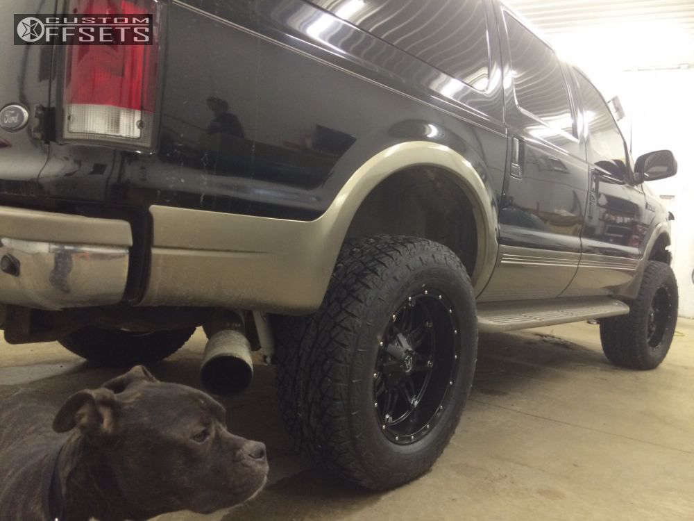 2001 Ford Excursion with 20x10 -24 Fuel Hostage and 325/65R20 Falken ...