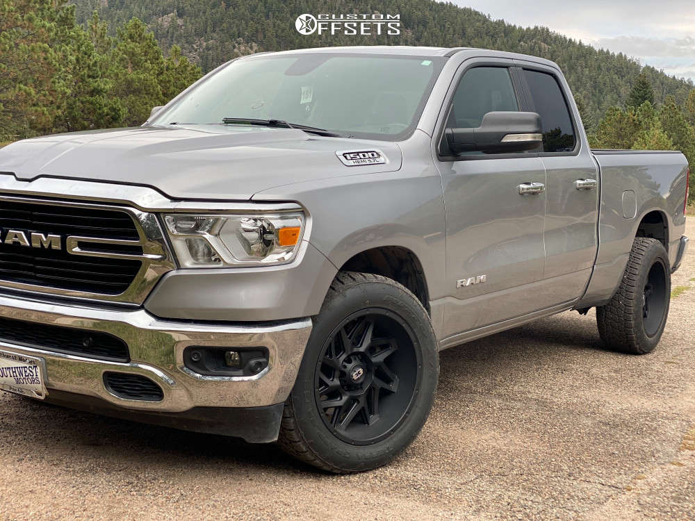 2019 Ram 1500 with 20x10 -25 Vision Spyder and 285/65R20 Nitto Terra ...