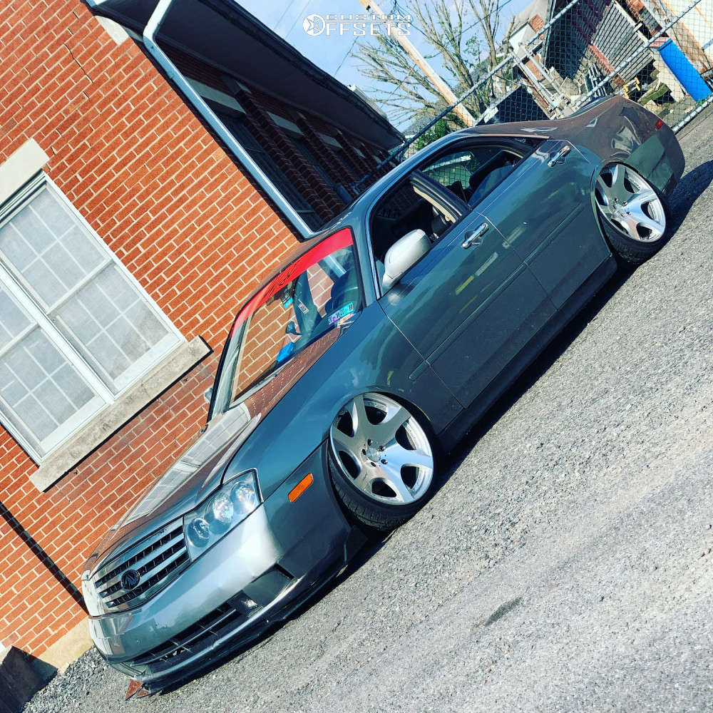 2003 INFINITI M45 with 20x10.5 15 MRR Vp3 and 225/35R20 Achilles Atr ...
