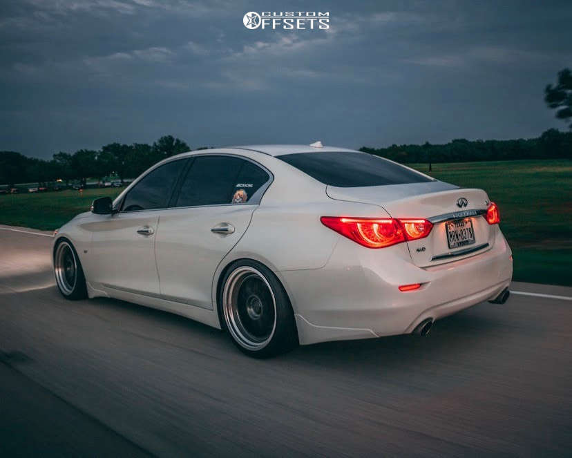 2015 INFINITI Q50 with 19x9.5 22 ESR Sr01 and 255/35R19 Leao Lead and ...