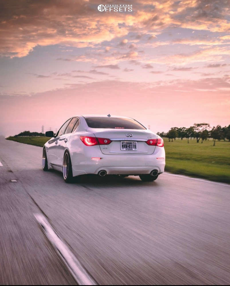 2015 INFINITI Q50 with 19x9.5 22 ESR Sr01 and 255/35R19 Leao Lead and ...