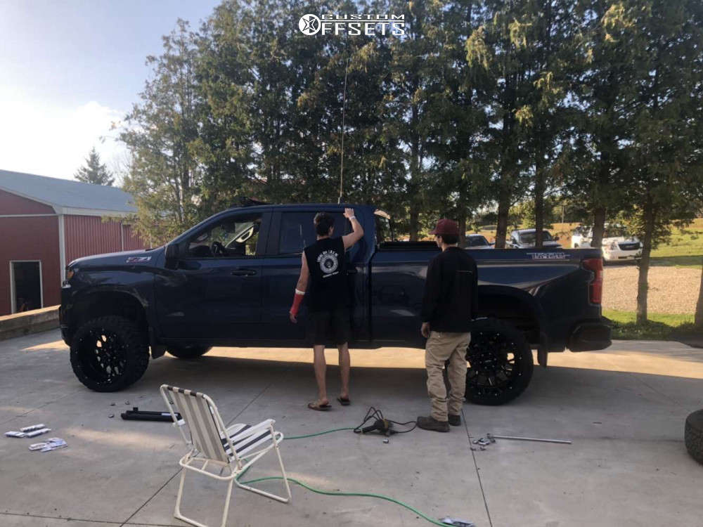2020 Chevrolet Silverado 1500 with 22x12 -51 Vision Rocker and 33/12 ...