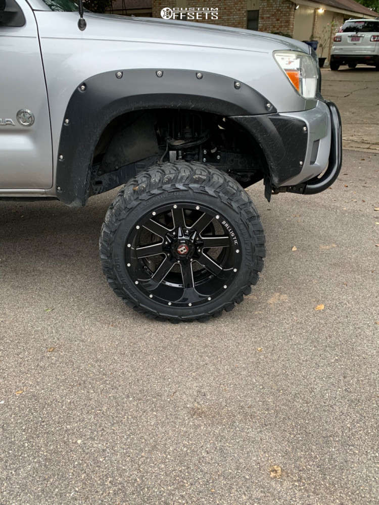 2014 Toyota Tacoma with 20x12 -44 Ballistic Rage and 33/12.5R20 ...