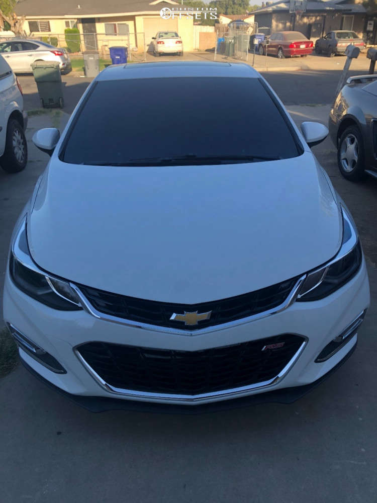 2017 Chevrolet Cruze with 18x8.5 40 F1R F27 and 215/35R18 Nitto Nt05 ...