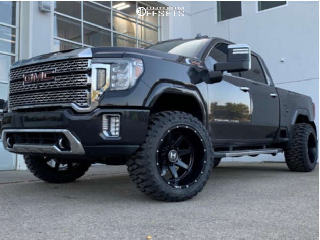 2020 GMC Sierra 2500 HD with 22x14 -76 Hostile Alpha and 375/45R22 ...
