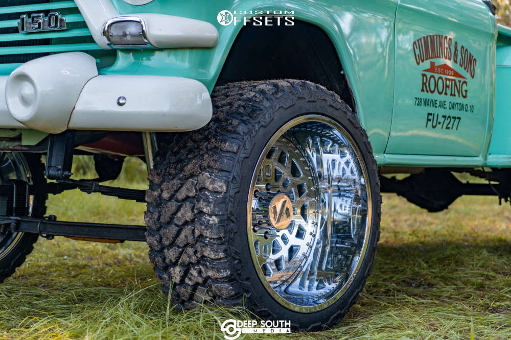 1957 Chevrolet C15/C1500 Pickup with 24x14 -81 ARKON OFF-ROAD Crown ...