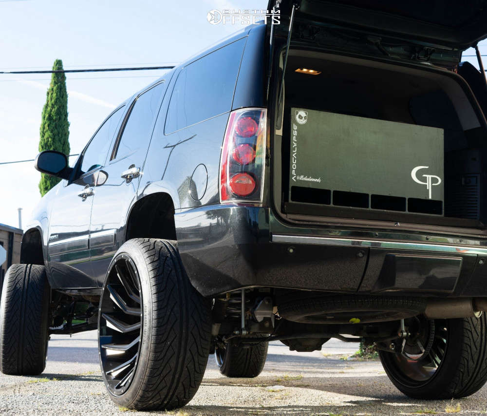 2012 GMC Yukon with 28x14 -76 XF Offroad Xf-224 and 325/35R28 Wanli ...