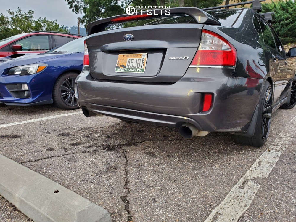 2008 Subaru Legacy with 18x9 42 Konig Oversteer and 225/40R18 ...