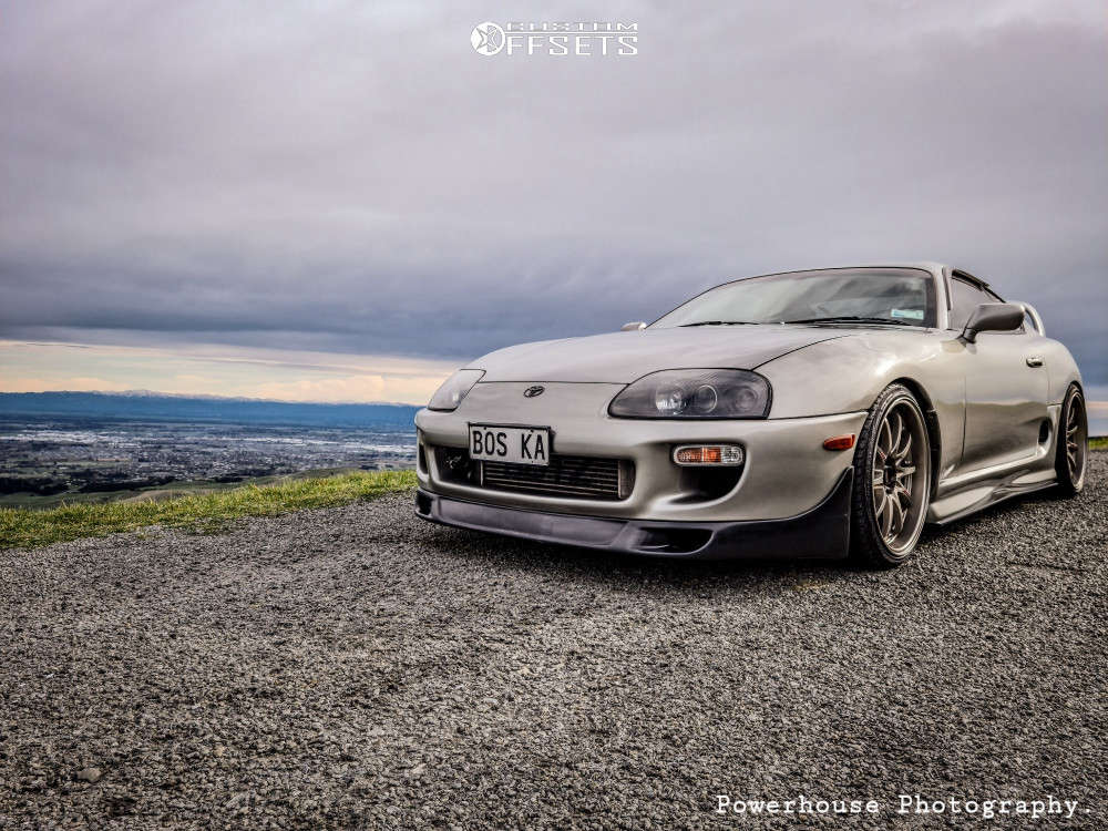 1997 Toyota Supra with 19x9.5 22 Rays Engineering Ce28n and 235/35R19 ...