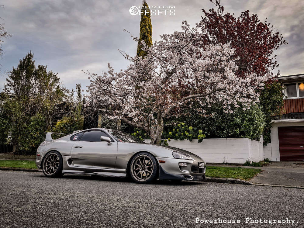 1997 Toyota Supra with 19x9.5 22 Rays Engineering Ce28n and 235/35R19 ...