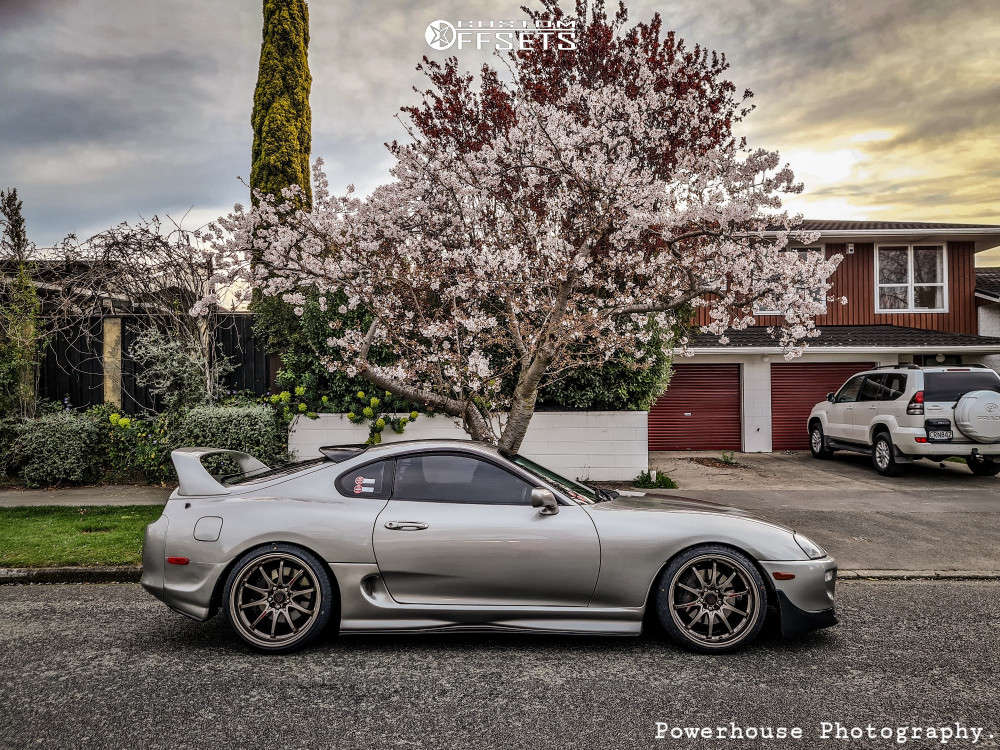 1997 Toyota Supra with 19x9.5 22 Rays Engineering Ce28n and 235/35R19 ...