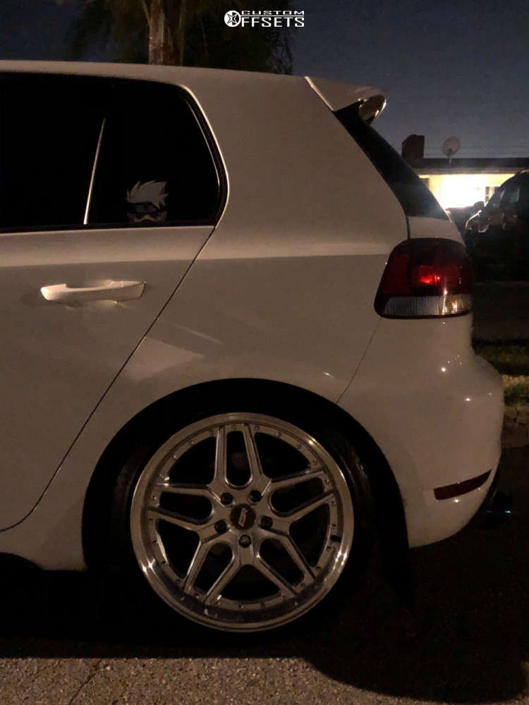 2013 Volkswagen GTI with 18x8.5 35 ESR Cs15 and 205/40R18 Achilles Atr ...